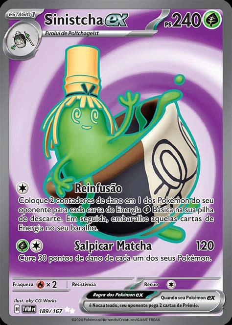 Sinistcha Ex 189167 Pokémon Myp Cards