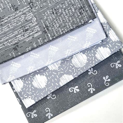 Grey White Fabric Etsy