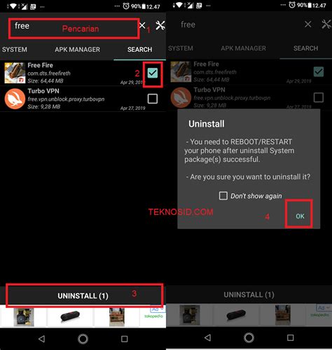 Cara Mudah Uninstall Aplikasi Bloatware Root Needed TeknosID