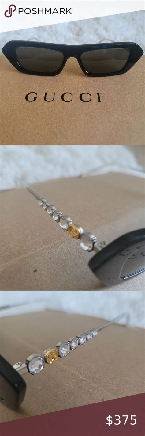 Gucci Crystal 🔮 Sunglasses Crystal Sunglasses Mirrored Aviator Sunglasses Tinted Aviator