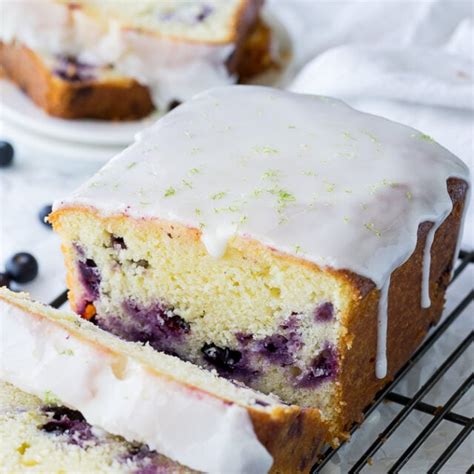 Moist Blueberry Lime Loaf Cake I Wash You Dry