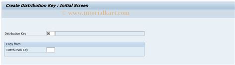 gp31 sap tcode create distribution key