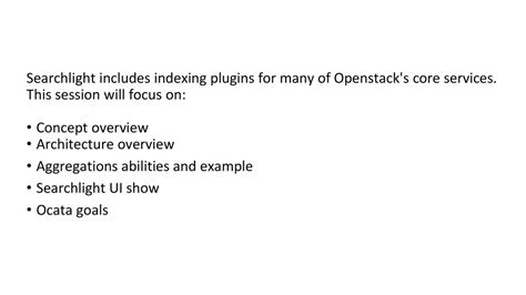 searchlight lei zhang search service for openstack ppt download