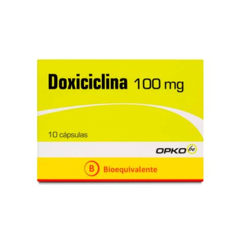 Doxiciclina 100 Mg Antibióticos Fracción