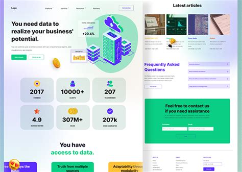Data Website Design On Behance