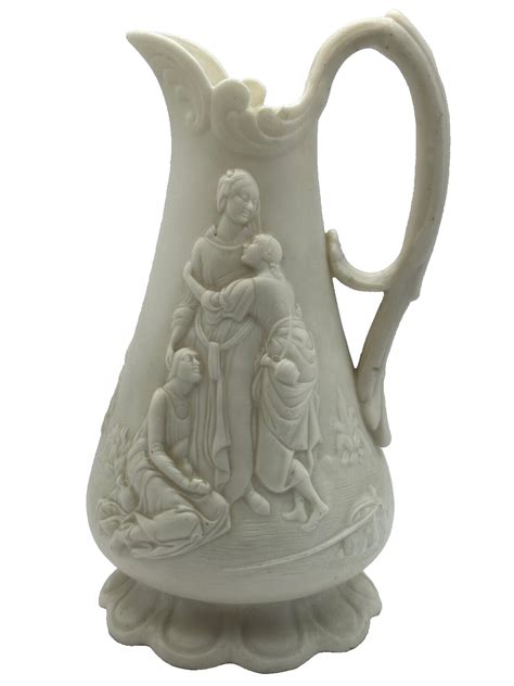 Book Of Ruth Naomi And Her Daughters In Law Antique Pitcher Samuel Alcock 1847 For Sale