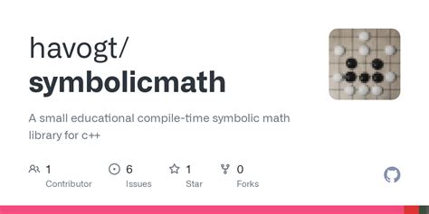 Github Havogt Symbolicmath A Small Educational Compile Time Symbolic Math Library For C