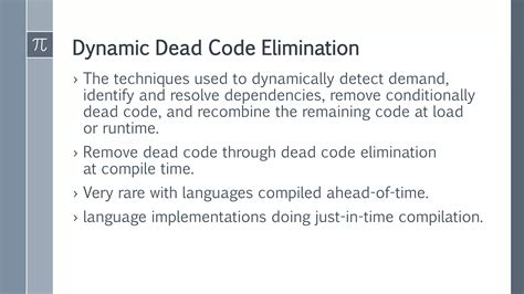 Dead Code Elimination Pptx