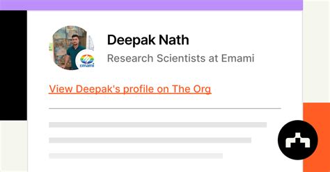 Deepak Nath Research Scientists At Emami The Org