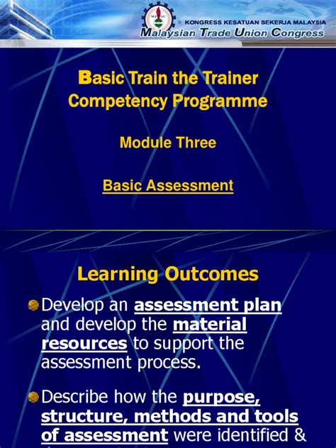 2 Basic Assessment In Training Pdf Educational Assessment