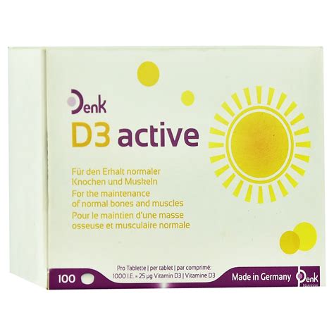 Denk D3 Active 1000 Ui 100 Kapsula Farmanet