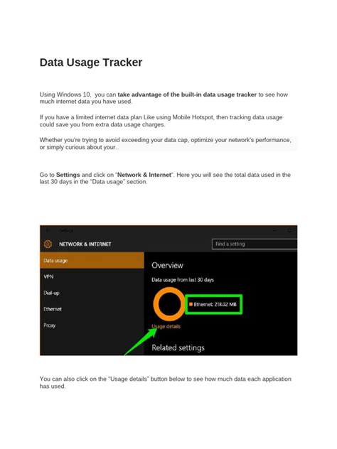 Data Usage Tracker Pdf