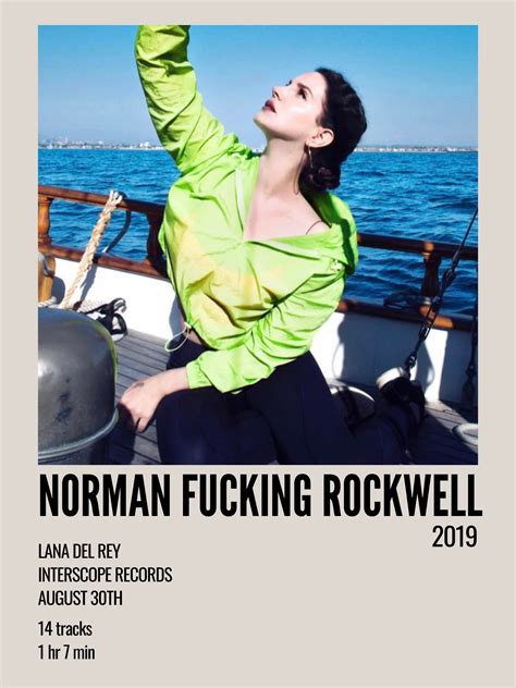 Lana Del Rey Posters Norman Fucking Rockwell Poster Artofit