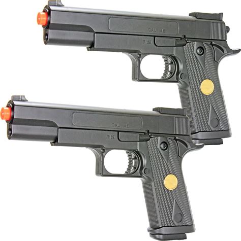 Bbtac 1911 Dual Spring Airsoft Pistols P169 2 Pack High