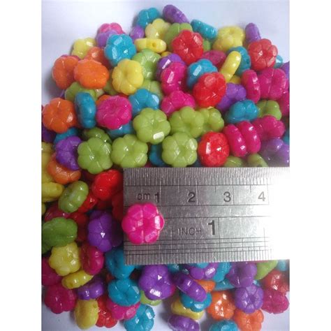 Jual Mote Bunga Bulat Pipih 2 Sisi 150 Pcs Shopee Indonesia