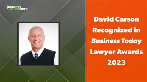 Johnston Allison Hord On Linkedin David Carson Highlighted In Business