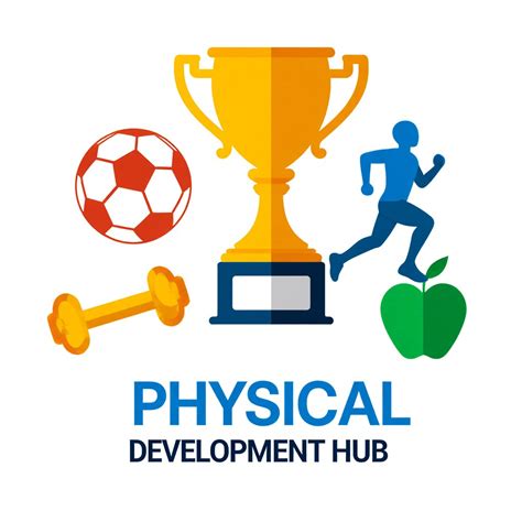 And Minimalistic Logo For Physical Development Hub Include Symbols