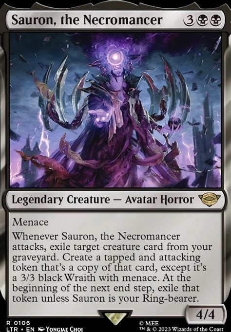 Sauron The Dark Lord Commander Edh Mtg Deck
