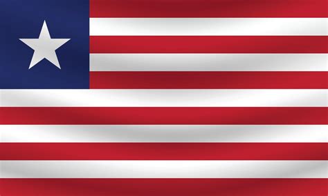 Flat Illustration Of Liberia National Flag Liberia Flag Design