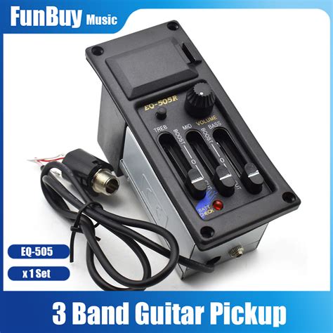 ♀eq 505 3 Band Acoustic Guitar Preamp Foll Guitar Piezo Pickup