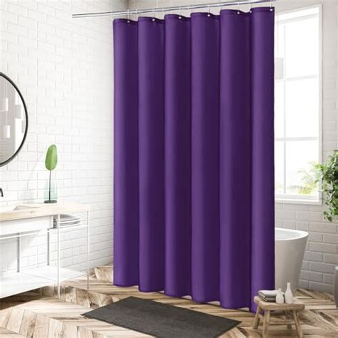 Purple Fabric Shower Curtain Liner Simple 72 W X 72 L Fabric
