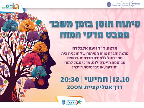 בית קינן ן פיתוח חוסן בזמן משבר ממבט מדעי המוח עיריית הרצליה