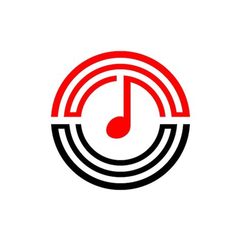 Premium Vector Music Tone Logo In Circle Design
