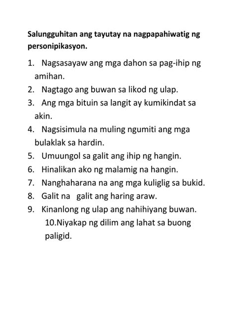 Personipikasyon Pdf