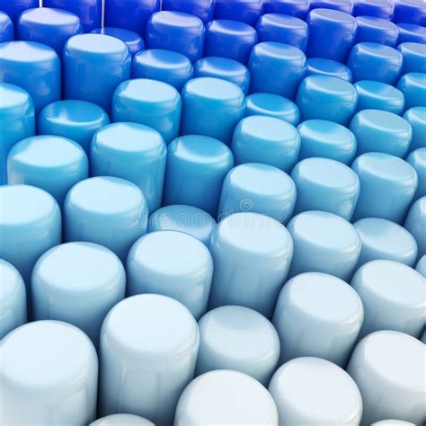 Cylinder Composition In Shades Of Gray Stock Vector Illustration Of