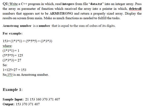 Solved Q1 Write A C Program In Which Read Integers From