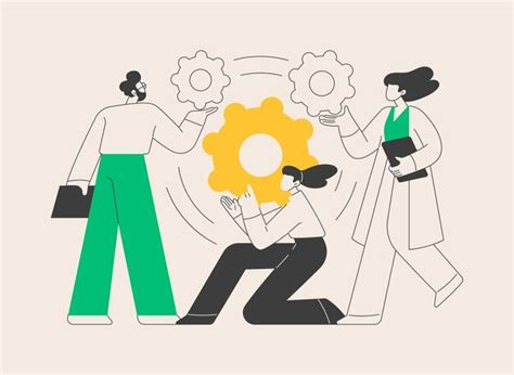 Premium Vector Cooperation Abstract Concept Vector Illustration Online Collaboration Team