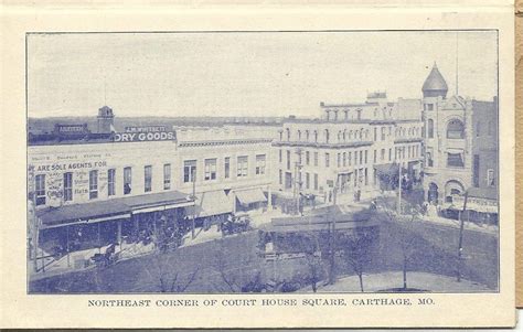 Historical Postcard Of Carthage Mo Circa 1908
