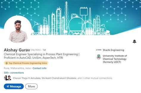 Akshay Gurav On Linkedin Linkedin Topchemicalprocessengineering Achievement Processengineering
