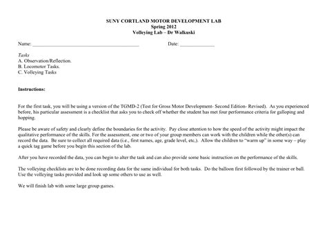 Tgmd 2 Test For Gross Motor Development Second Edition Docslib