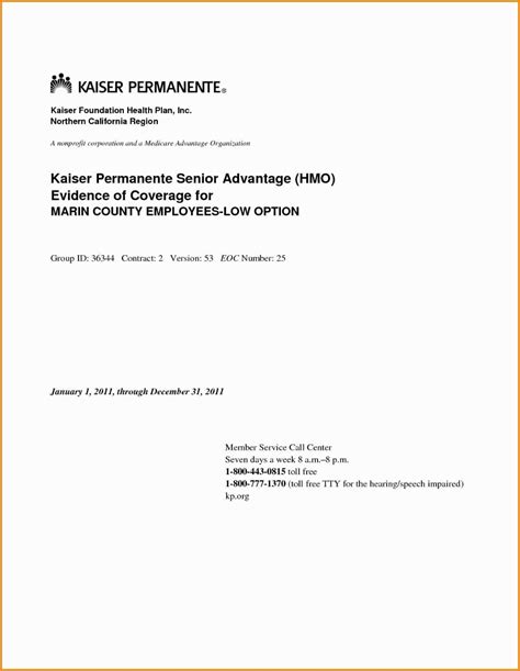 Kaiser Doctors Note Template