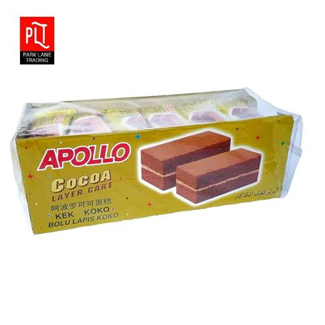Apollo Layer Cake Cocoa 1 Outer X 24pcs Snack Foods Wholesale Supply