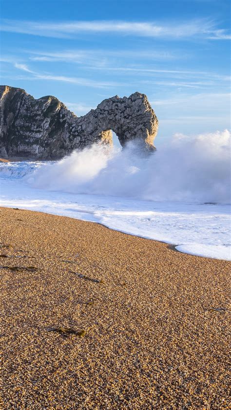 Waves Wallpaper Tropical Beach Rocks