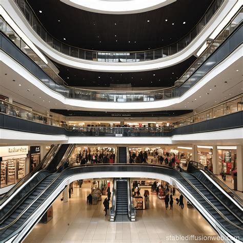 Empty Department Store Floor Stable Diffusion Online