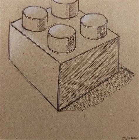 Lego Cube Sketches Schets Drawing Tekenen