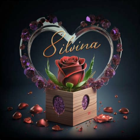 Mi Nombre Personalizado Nombres Corazón Cristal