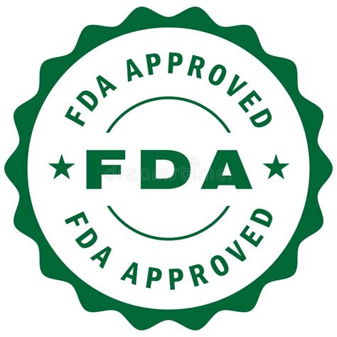 Fda Approved Stamp Official Certification Seal Stock Vector Illustration Of Compliance