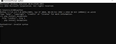 Python Invalid Syntax When Trying To Install Pip Stack Overflow