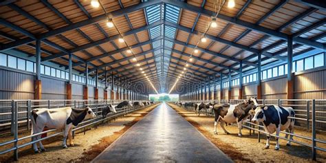 Modern Dairy Barn Interior Showcases Comfortable And Functional Cow