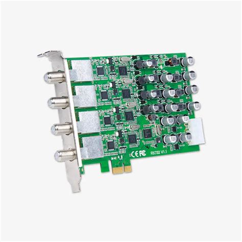 Quad Atsc Digital Satellite Receiver Pcie Tv Tuner Card For Windows