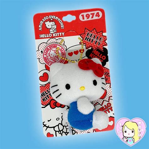 Plushy Strap Hello Kitty 1974 Arigato Everyone 40 Anniversary María