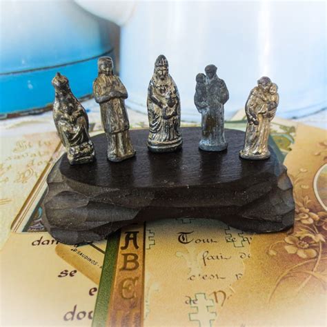 Mini Pocket Saint Statue Etsy