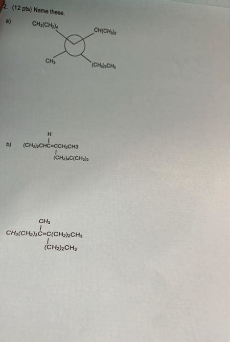 Solved Pts Name These CH CH A CH CHah CH Chegg Com