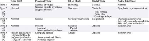 Paley Classification Of Tibial Hemimelia Download Scientific Diagram