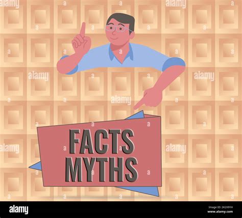 Text Sign Showing Facts Myths Internet Concept Work Based On