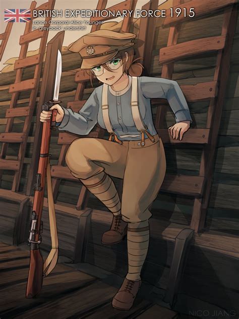 「ww1 Anime Trenches Of 1915 British La」nico Jiang ニコ江のイラスト